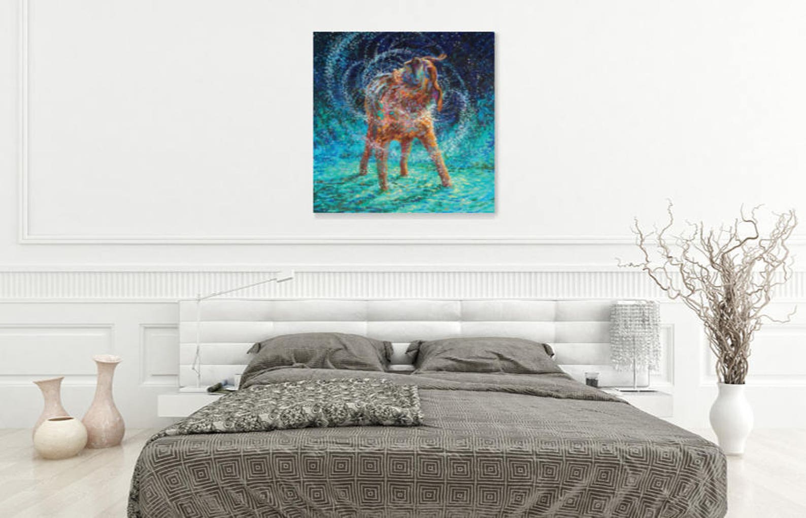 Yellow Labrador Art Print Yellow Lab Wall Decor Canvas Art | Etsy