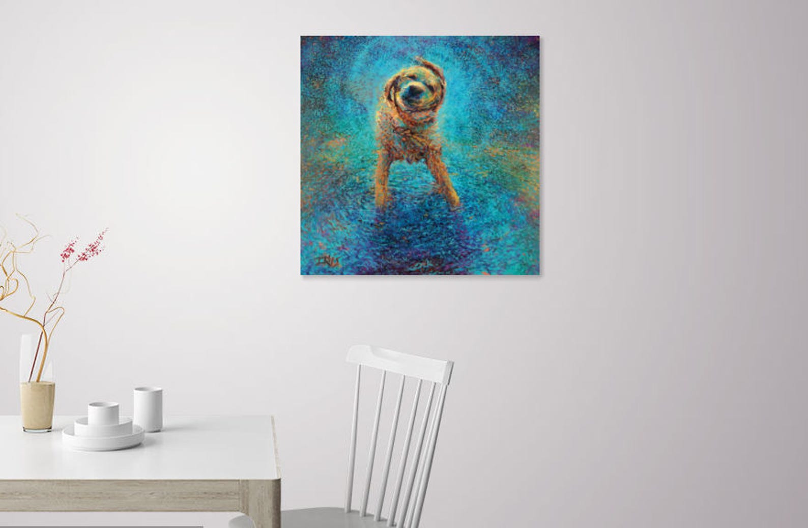 Yellow Lab Art Print Labrador Retriever Dog Art Colorful - Etsy