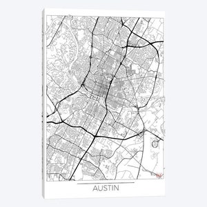 Austin Texas, Austin Texas Map, Austin Map, Austin Map Print Poster ...