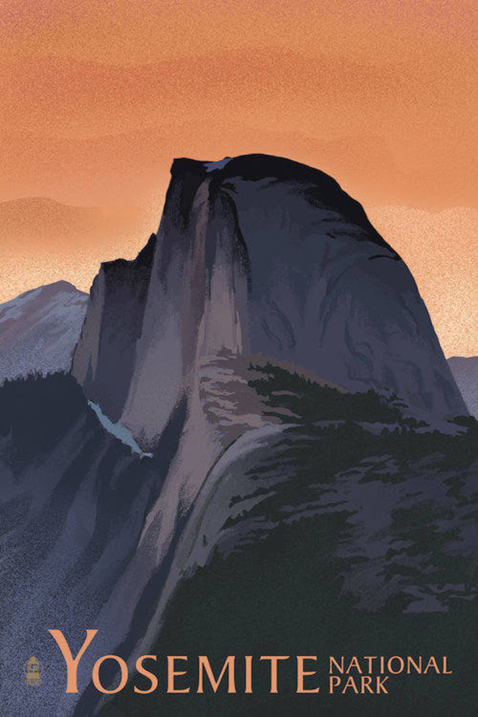 Yosemite Art Print Yosemite National Park Half Dome Canvas - Etsy
