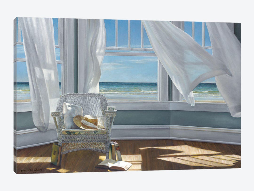 Beach Art Print, Beach Tropical Ocean View Art, Beach Decor, Gentle ...