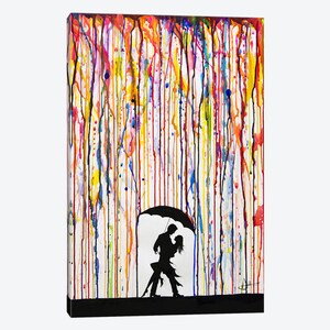 Colorful Watercolor, Paint Splatter, Rainbow Rain, Marc Allante, Canvas ...