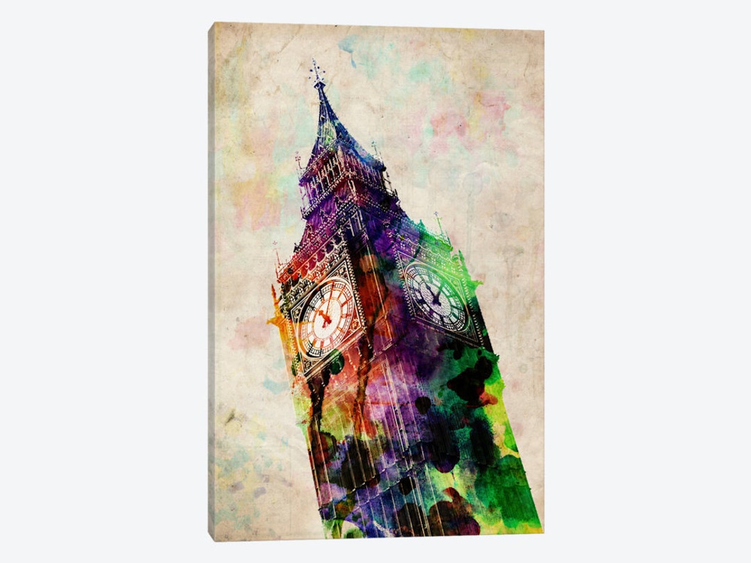 Big Ben Art, Big Ben Canvas Print, London England UK, Big Ben ...