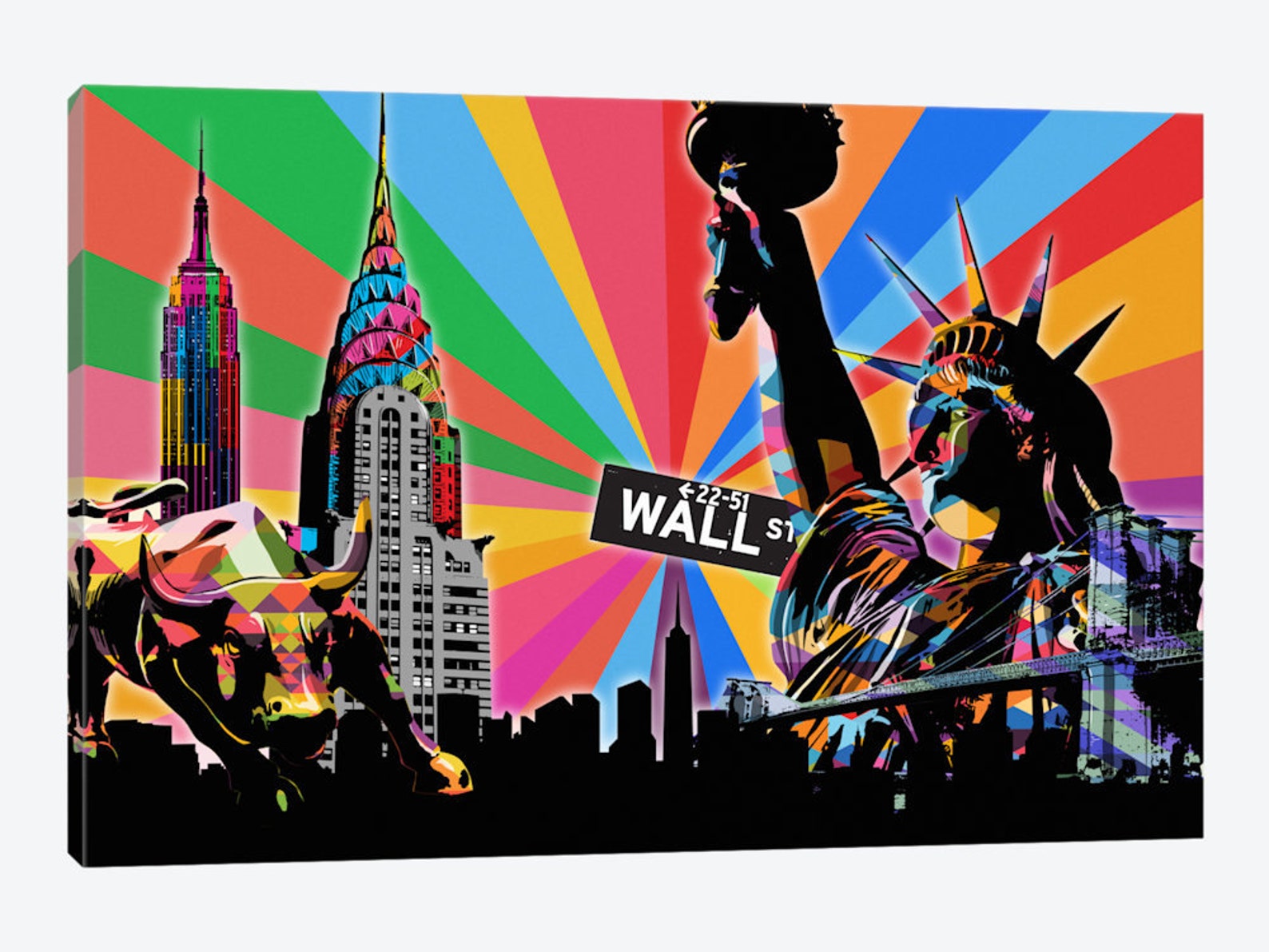 New York City Art Print New York City Pop Art Canvas Print - Etsy Singapore