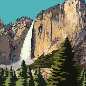 Yosemite National Park, Yosemite Print, Canvas Wall Art, Yosemite ...