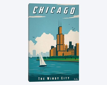 Chicago Skyscraper Willis Tower Print Architecture Poster - Etsy