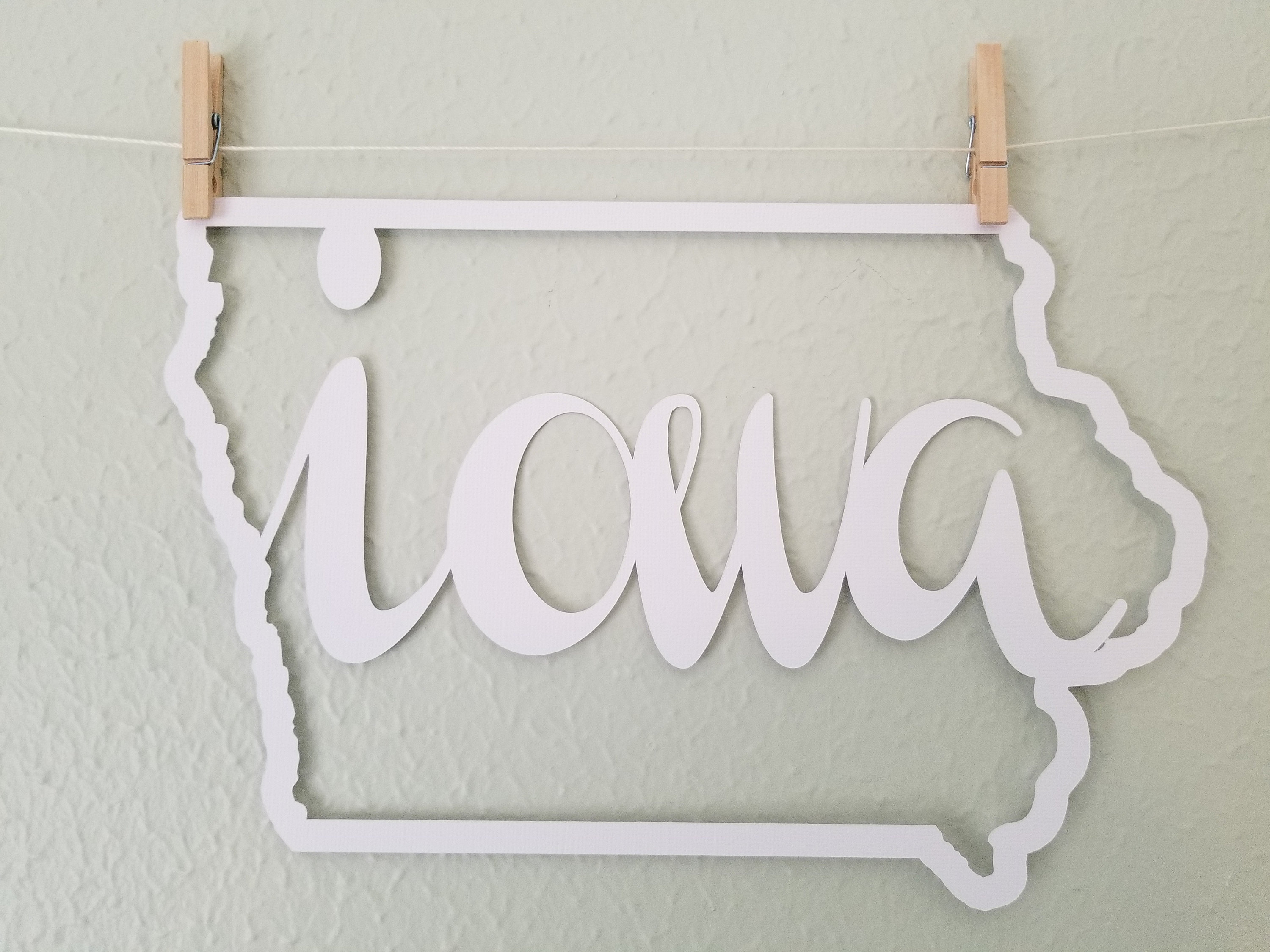 Iowa Wall Art Iowa Typography Art Iowa State Art Iowa Map - Etsy