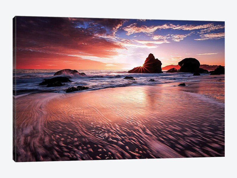 Sunset Beach Photo Art Beach Photograph Tropical Ocean Art - Etsy