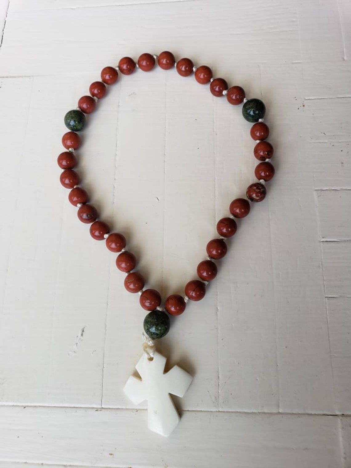 Handmade Eastern Orthodox Prayer Beads Red Jasper & Green - Etsy Australia