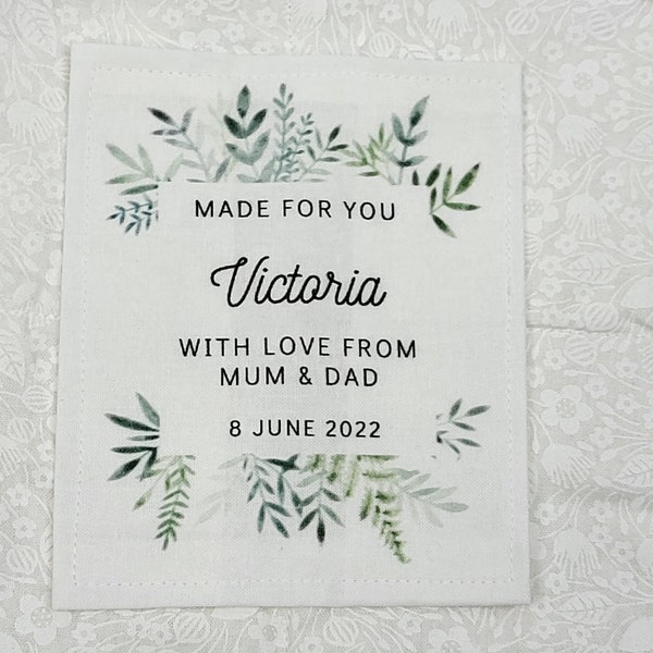 Memory Quilt Label - Etsy