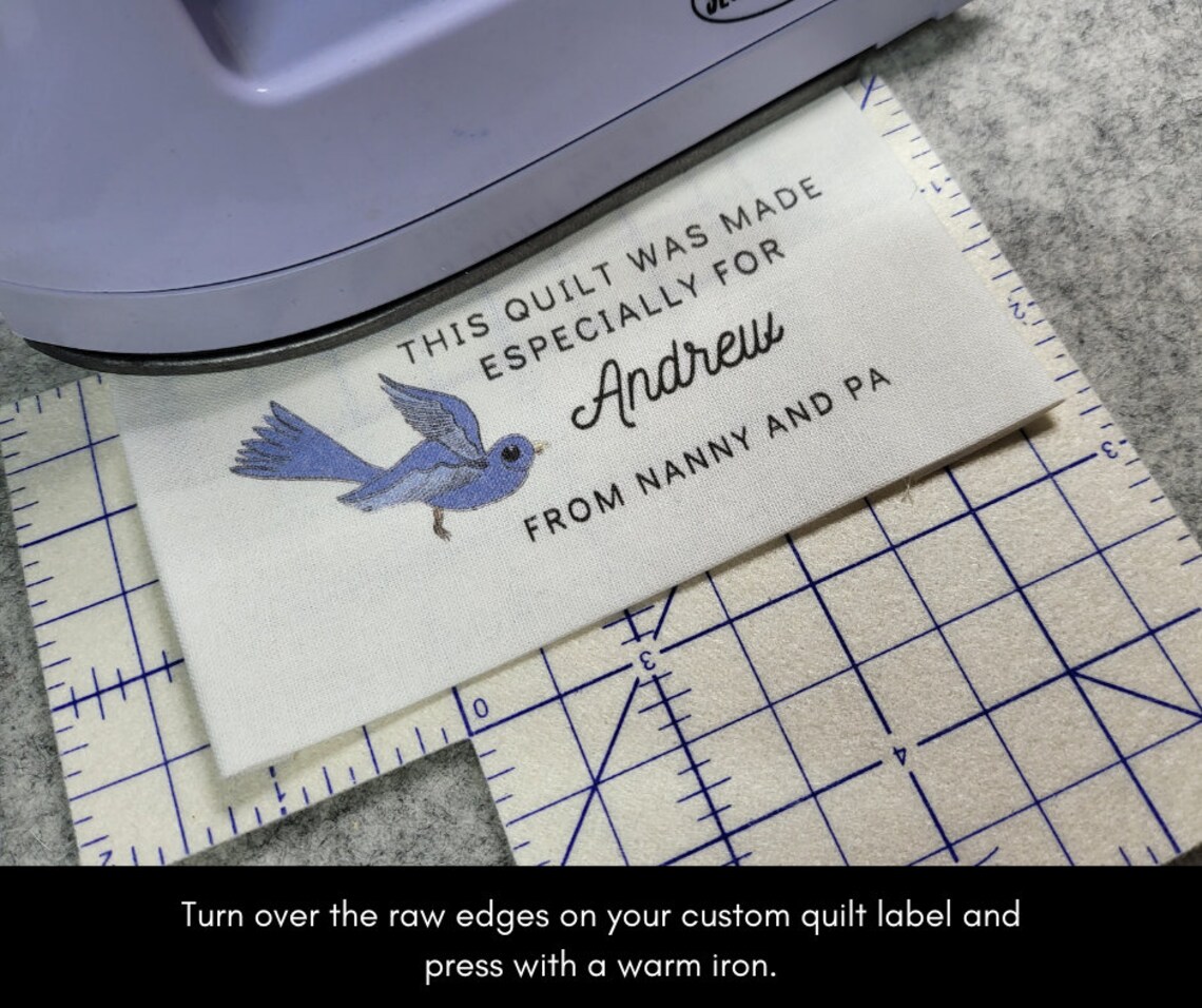 Custom Quilt Label, Personalised Quilt Label, Printed Quilt Label ...