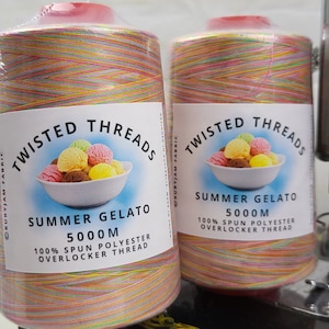 Summer Gelato, Rainbow Thread, Twisted Threads, Decorative Thread ...
