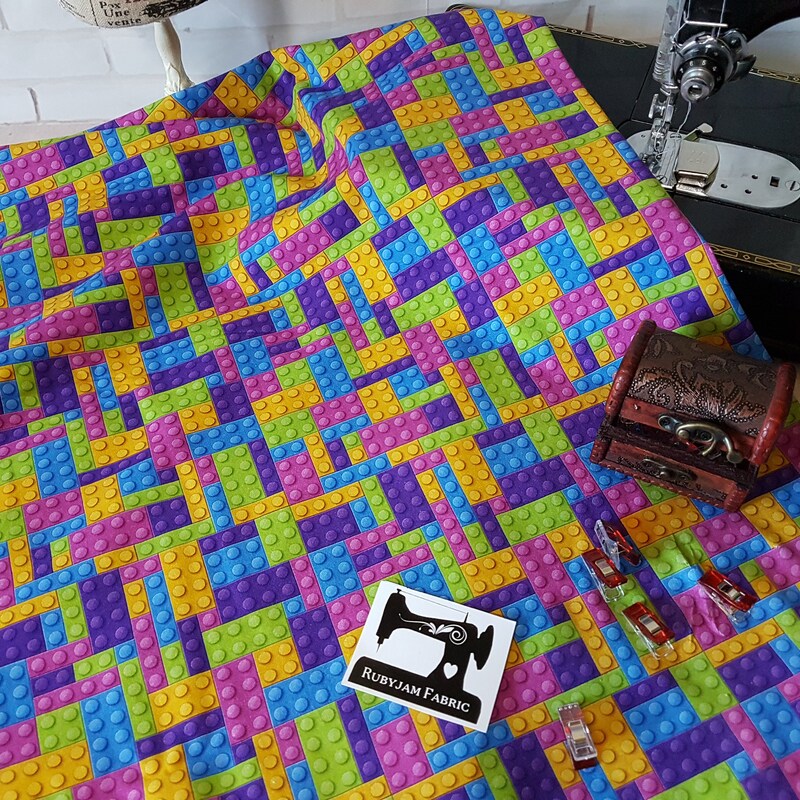 Legos Fabric - Etsy