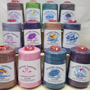 Summer Gelato, Rainbow Thread, Twisted Threads, Decorative Thread ...