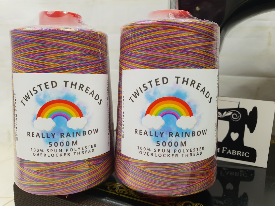 Rainbow Thread, Really Rainbow, Twisted Threads, Serger Thread ...