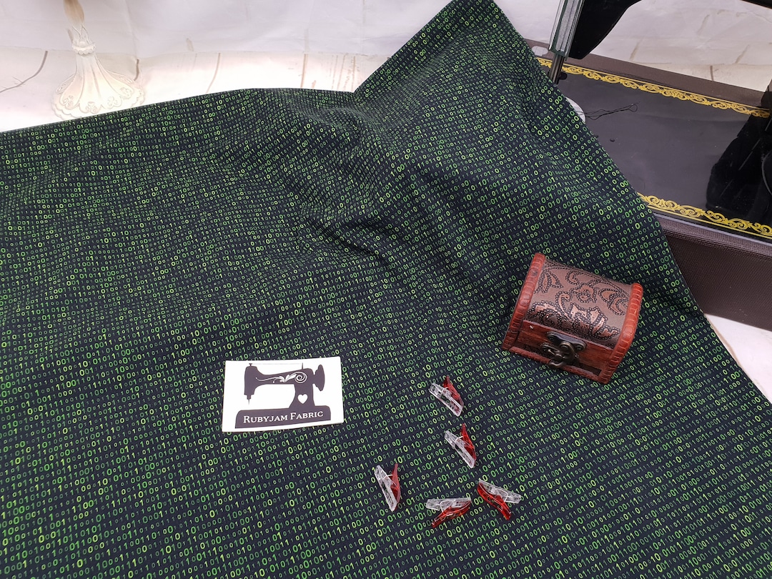 Binary, Code, Matrix, Computer, STEM, Baumwolle Spandex, Custom Knit ...