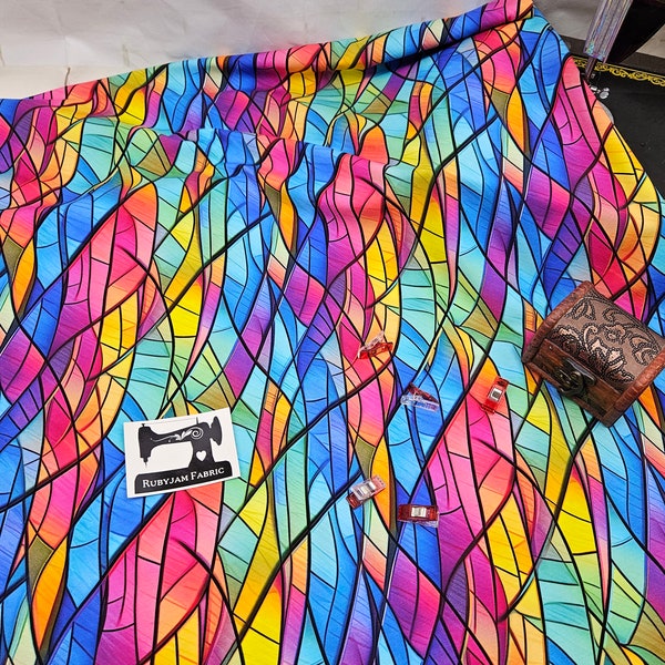 Stained Glass Fabric - Etsy