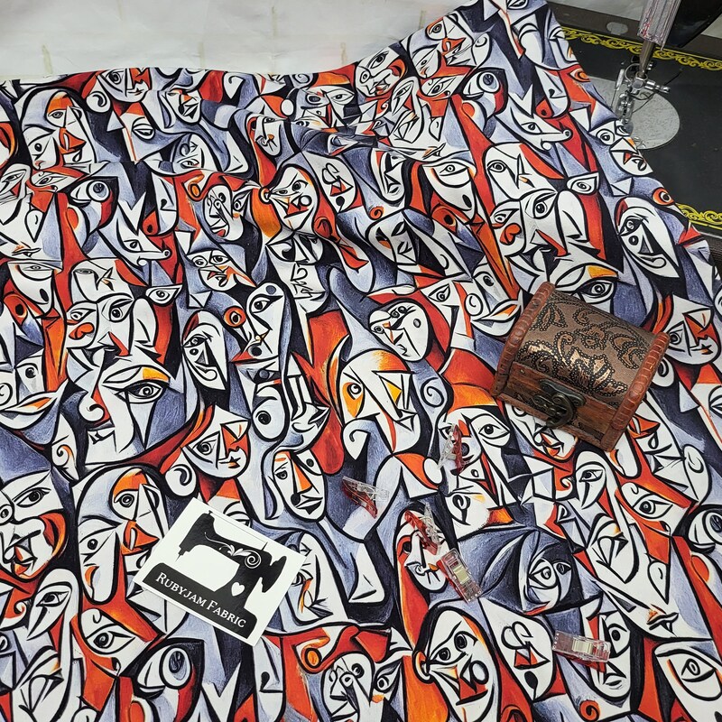 Picasso Fabric - Etsy