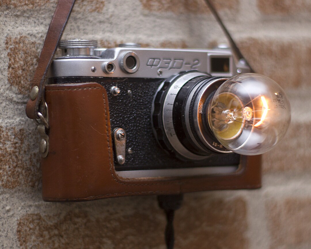 Camera Edison Lamp FED-2. Photographer Camera Lamp. Camera - Etsy
