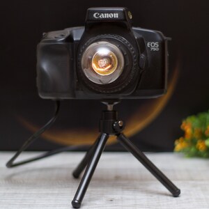 Edison Lamp Made From Old Film Camera. Dimmer Optional. Photographer ...