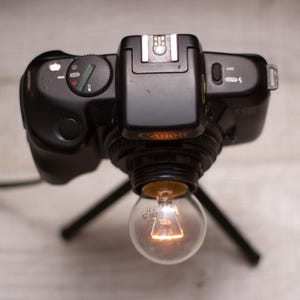 Edison Lamp Made From Old Film Camera. Dimmer Optional. Photographer ...
