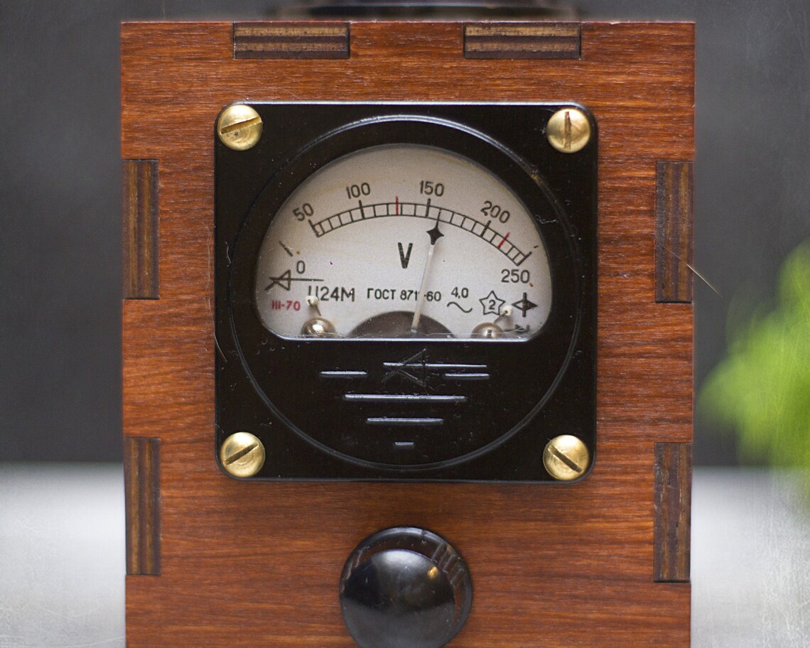 Meter Wood Lamp With Edison Bulb. Personalized Original - Etsy