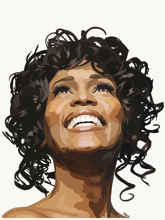 Whitney Houston Caricature