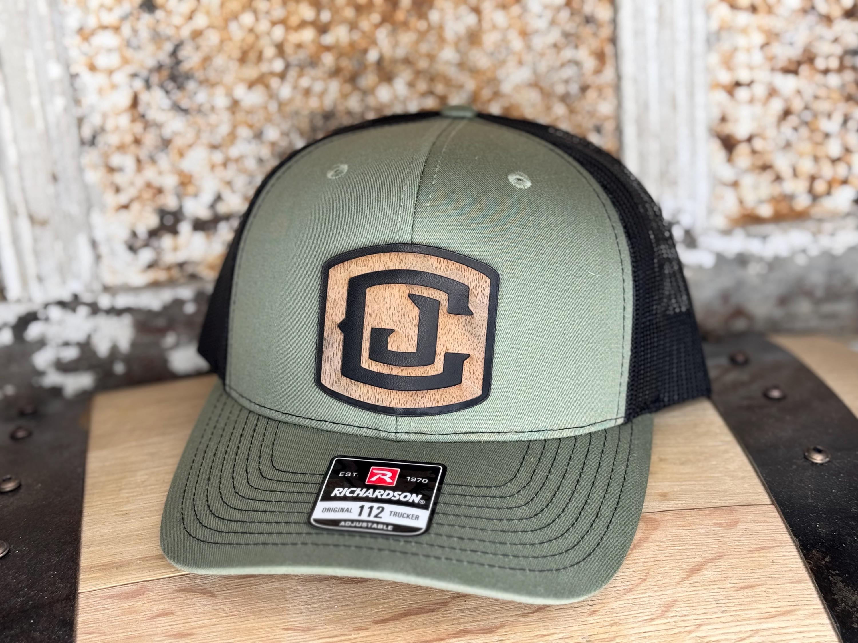 Customized Wood Veneer + Leather Patch Richardson Trucker Hat - Etsy