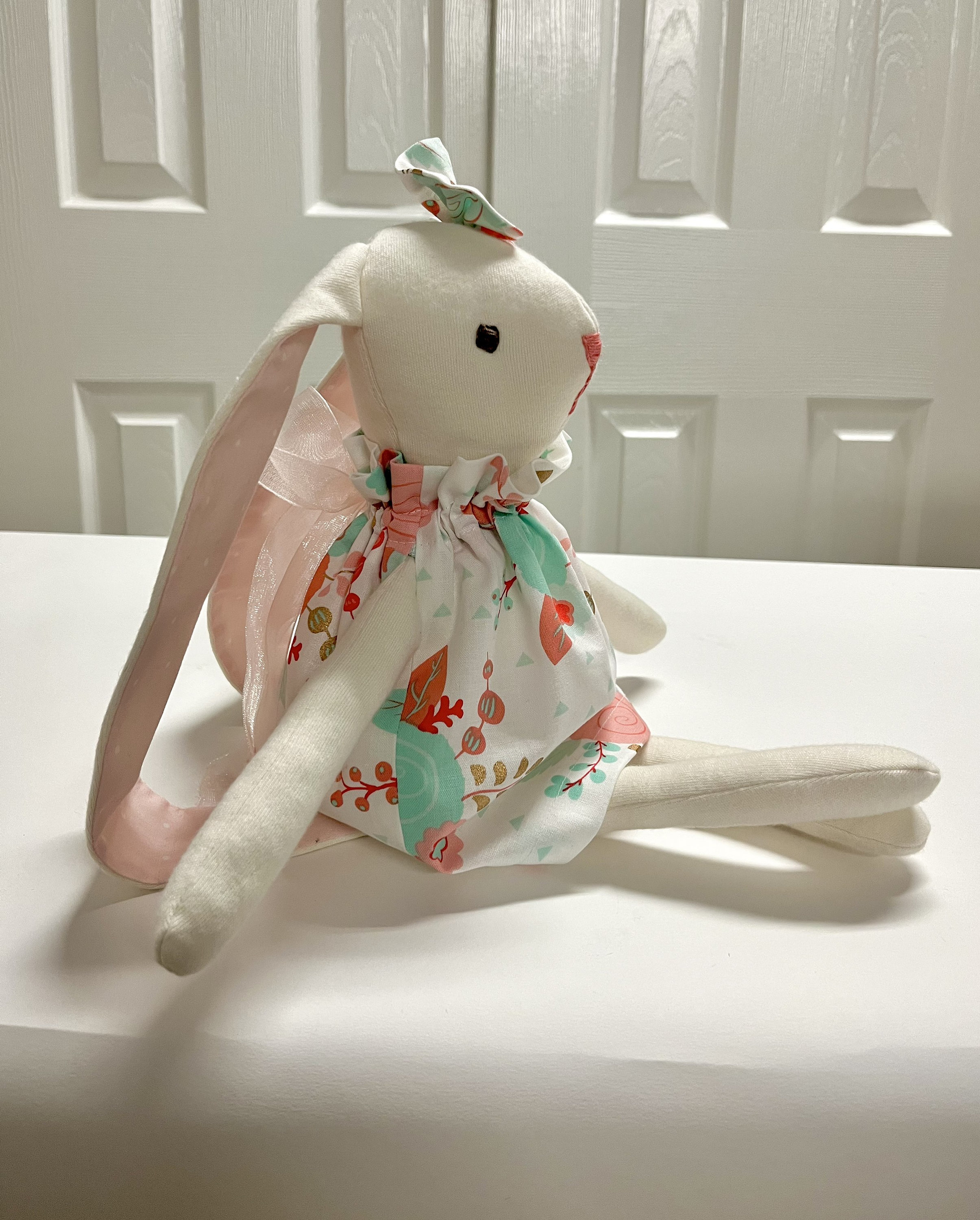 Tilda Bunny Plush Toy: Knit Cotton Rabbit, Nursery Decor - Etsy