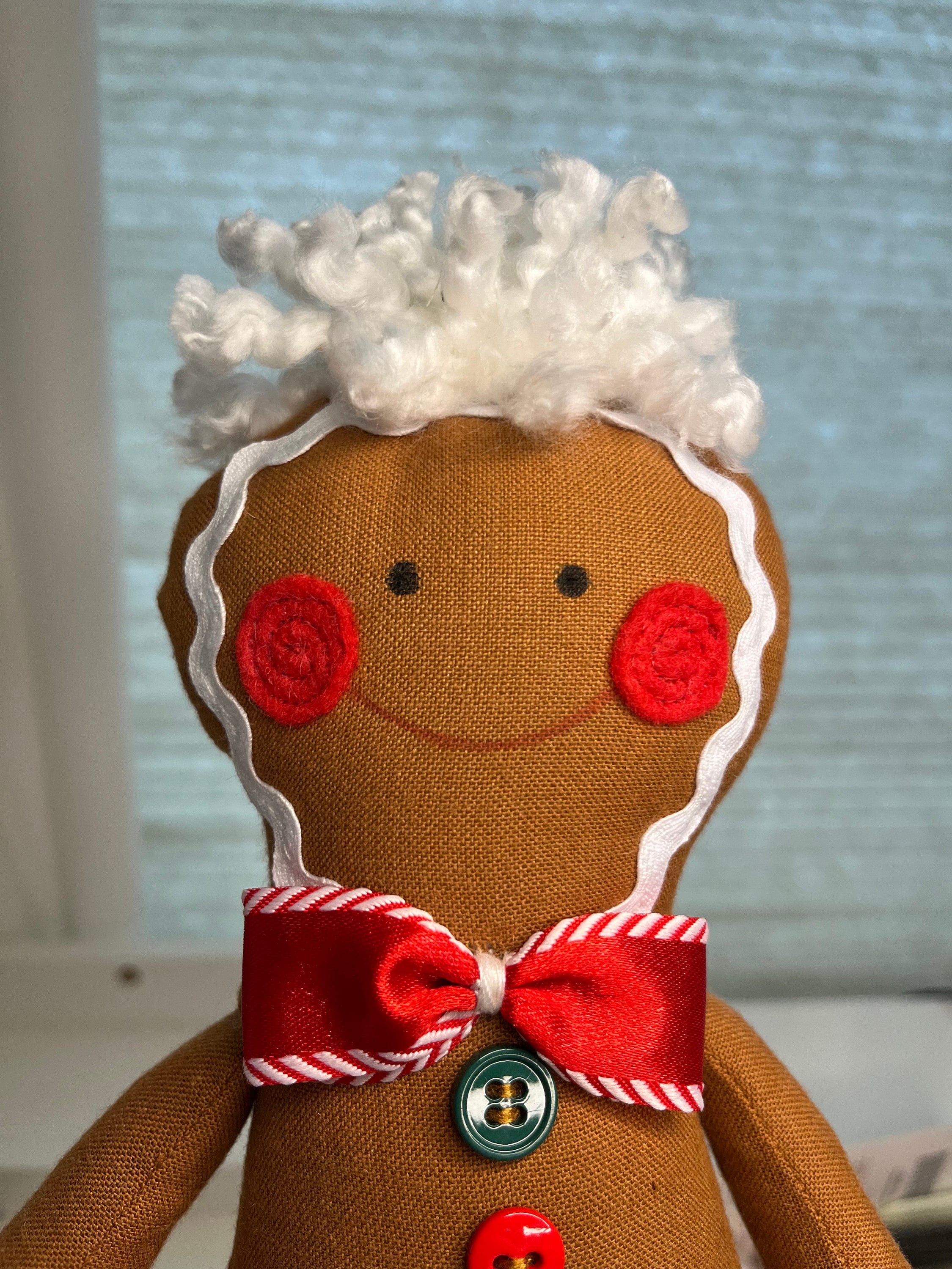 Gingerbread Doll Plushy, Handmade Doll, Rag Doll, Textile Doll ...