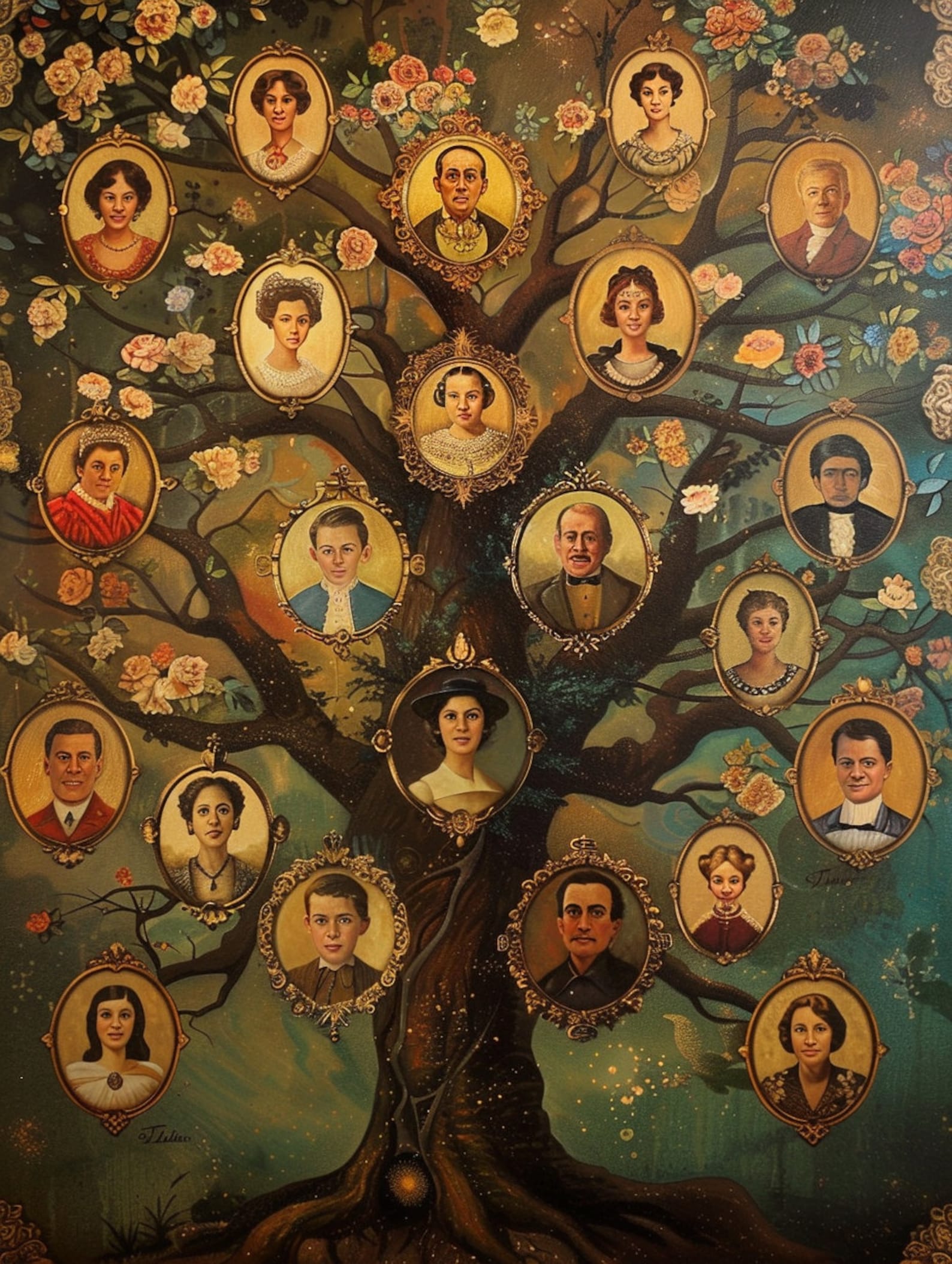 Your Family Tree. Custom Family Tree Illustration. - Etsy