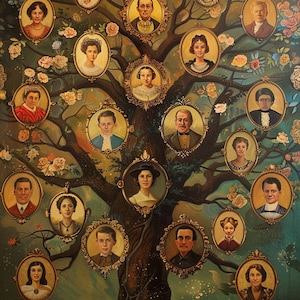 Your Family Tree. Custom Family Tree Illustration. - Etsy