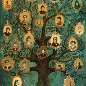 Your Family Tree. Custom Family Tree Illustration. - Etsy