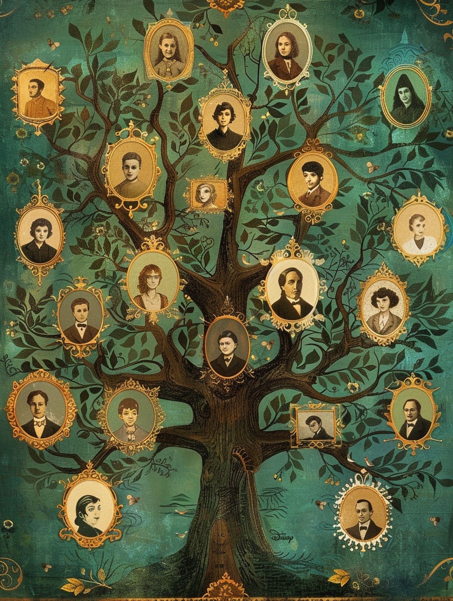 Your Family Tree. Custom Family Tree Illustration. - Etsy