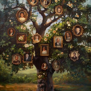 Your Family Tree. Custom Family Tree Illustration. - Etsy