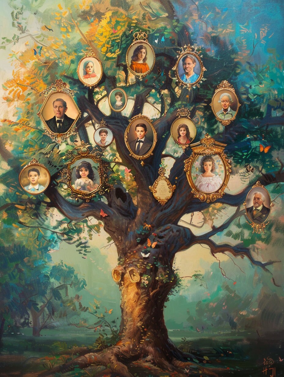 Your Family Tree. Custom Family Tree Illustration. - Etsy