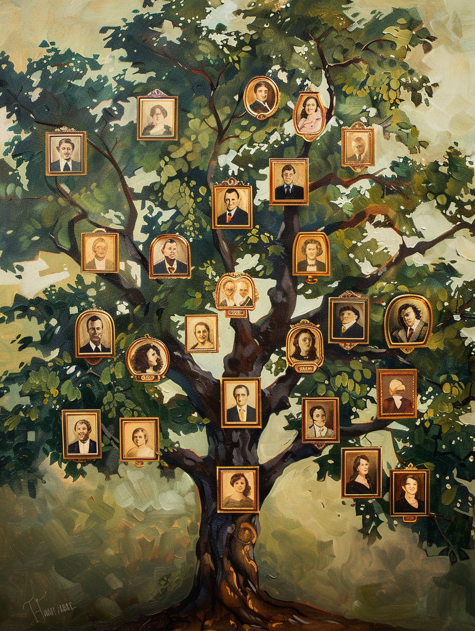 Your Family Tree. Custom Family Tree Illustration. - Etsy