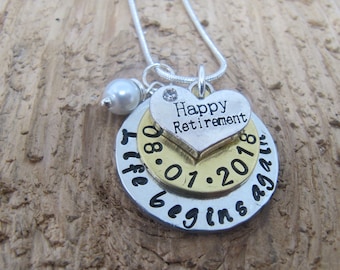 Retirement necklace | Etsy