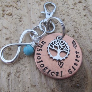 Soul Sisters Key Chain, Hand Stamped Key Chain, Unbiological Sister ...
