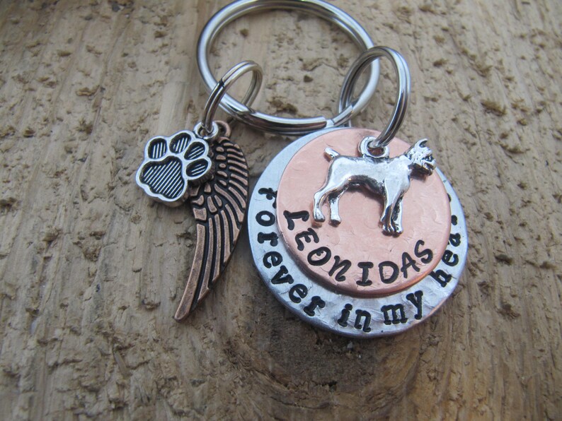 Pet memorial key chain Boxer dog memorial Boxer dog jewelry | Etsy