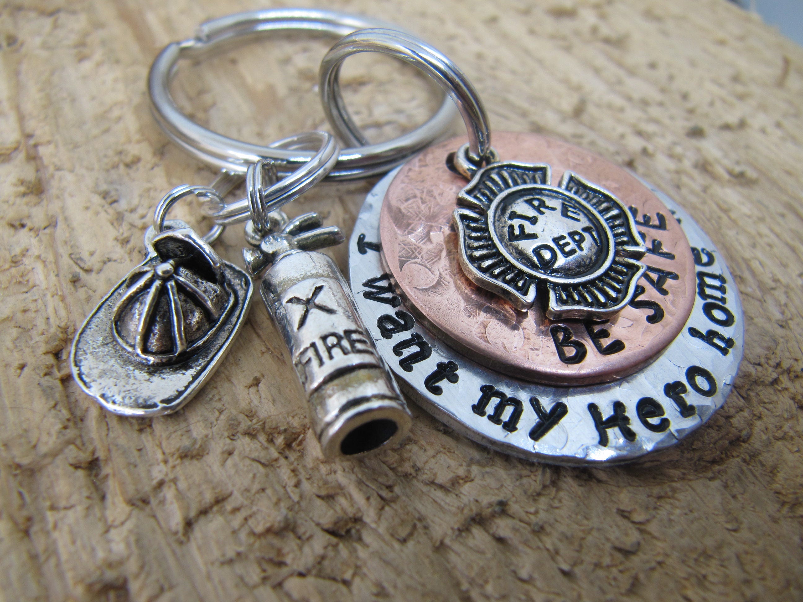 Fire Fighter key chain gift for fireman Fire Fighter Be | Etsy