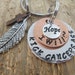Hand Stamped Key Chain, Cancer, Jewelry,gift for Cancer Patient, I Will ...