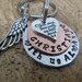 Hand Stamped Memorial Key Chain, Loss of Loved One, Memorial Key Chain ...