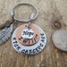 Hand Stamped Key Chain, Cancer, Jewelry,gift for Cancer Patient, I Will ...