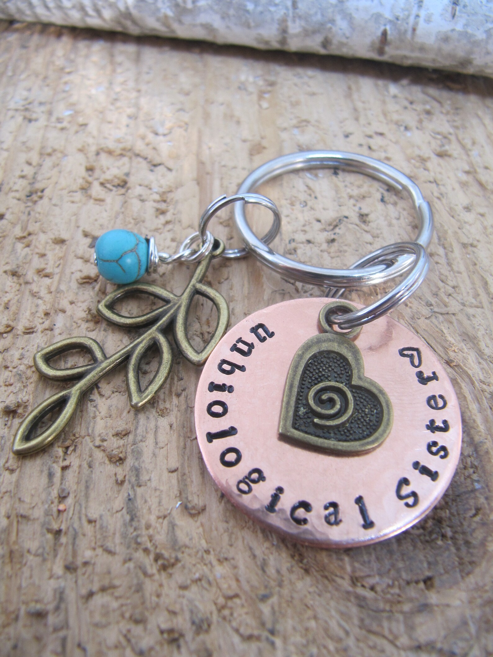 Soul Sisters Key Chain, Hand Stamped Key Chain, Unbiological Sister ...
