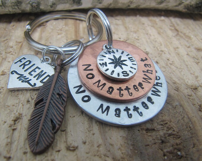 No Matter What, No Matter Where, BFF Jewelry, Gift for Friend, Best ...