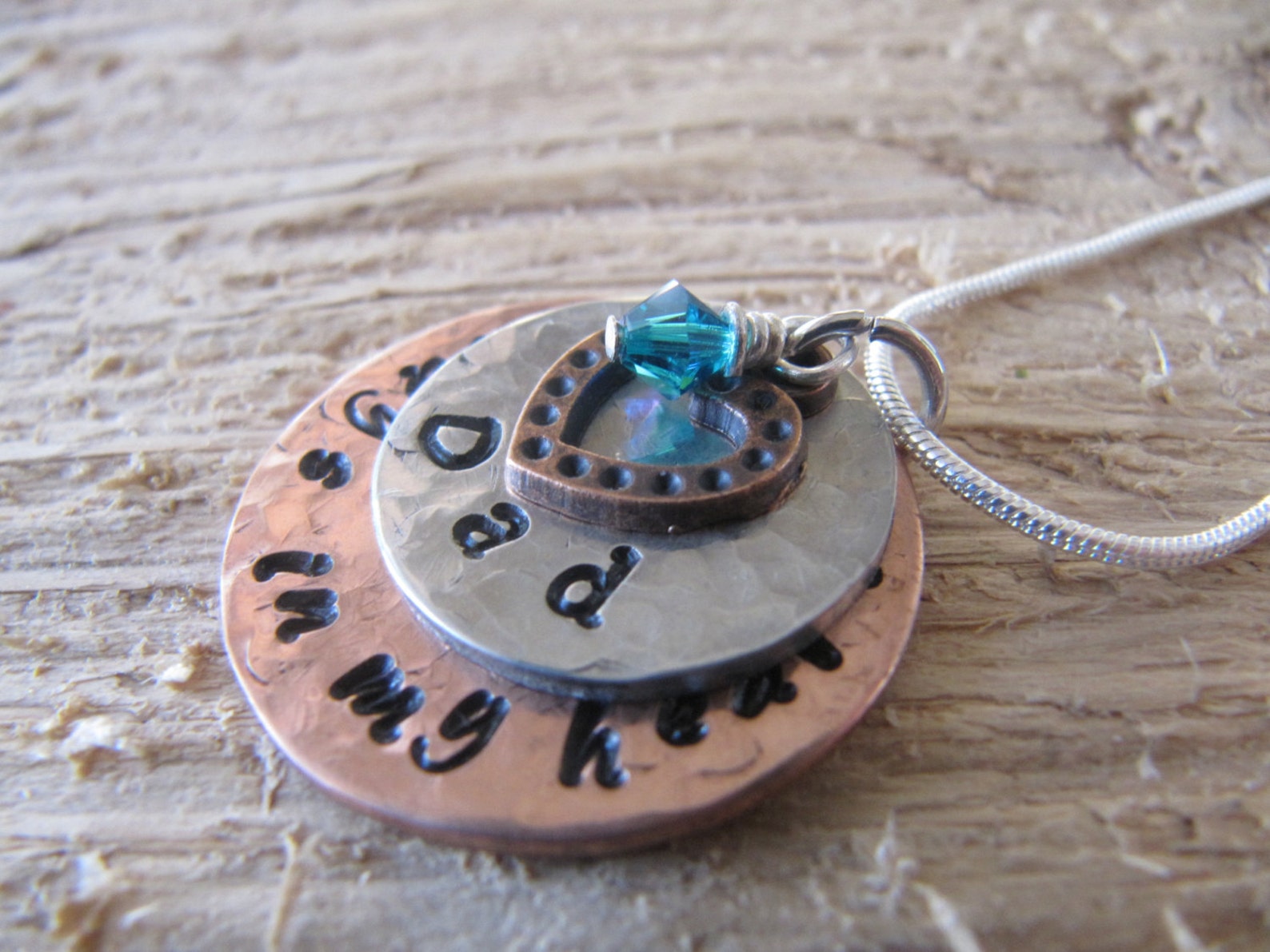 Memorial Necklace//dad Memorial//mom Memorial//hand Stamped - Etsy