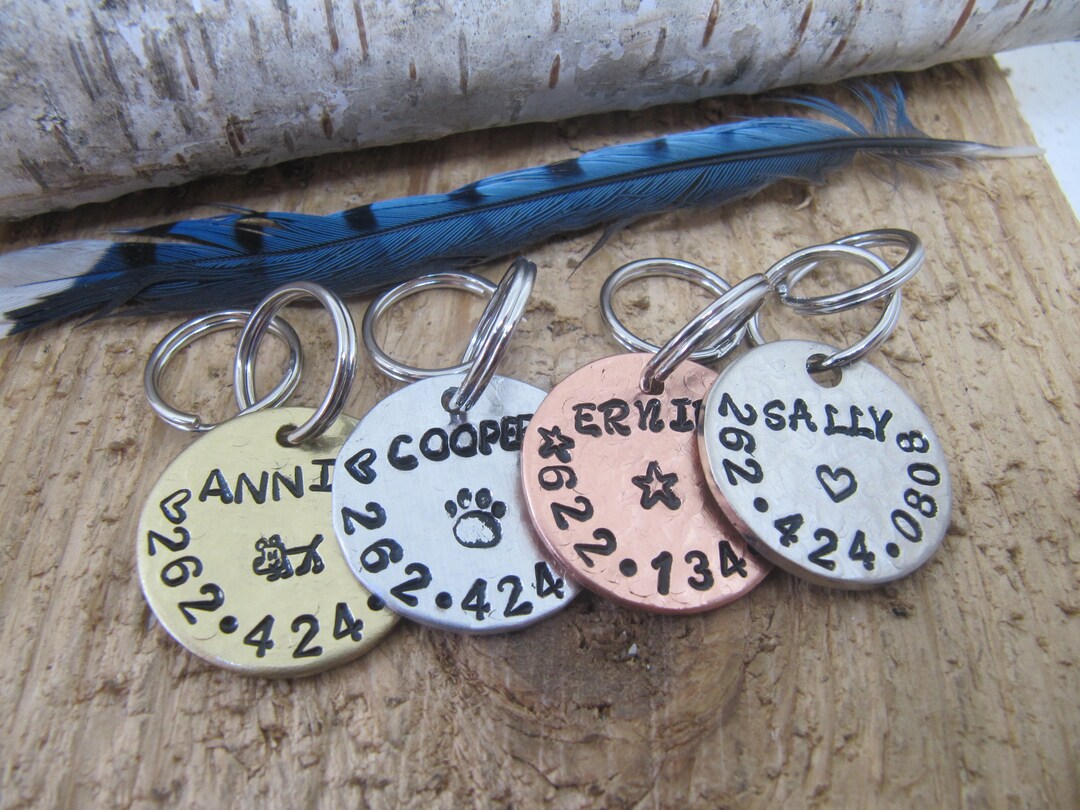 Pet ID Tag, Cat ID Tag, Cat Name Tag, Custom ID Tags for Pet, Pet Name ...