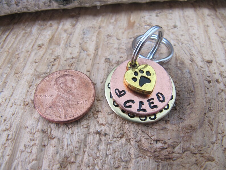 Puppy Name Tag Kitten Tag Pet ID Tagdog Tagcustom Pet - Etsy
