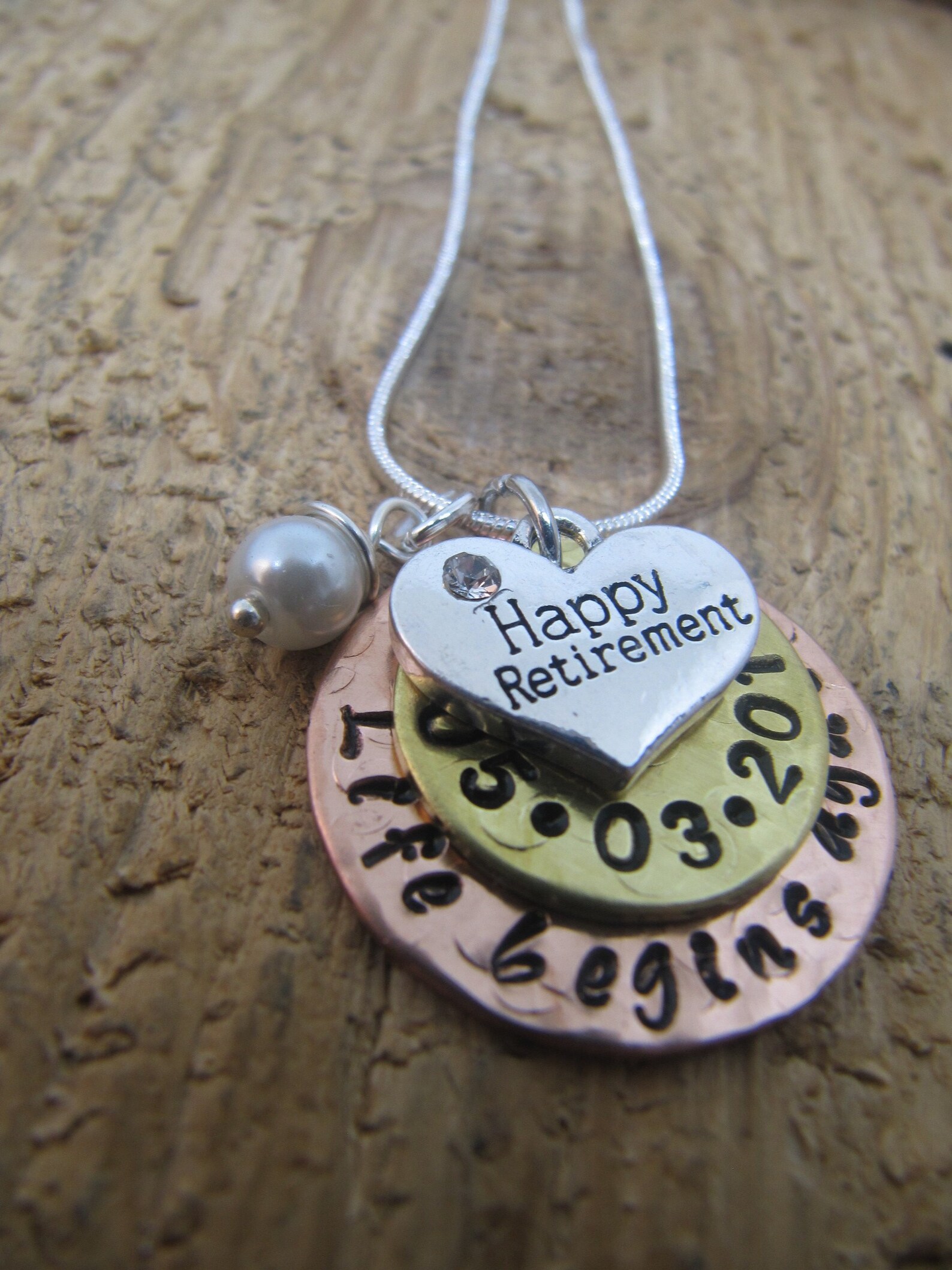 Retirement Jewelry Retirement Gift Gift for Retirement Hand - Etsy